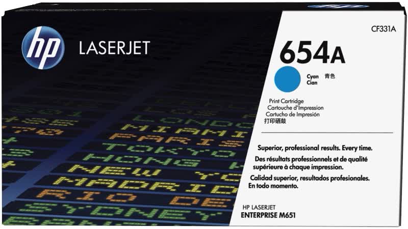 HP #654A CYAN TONER